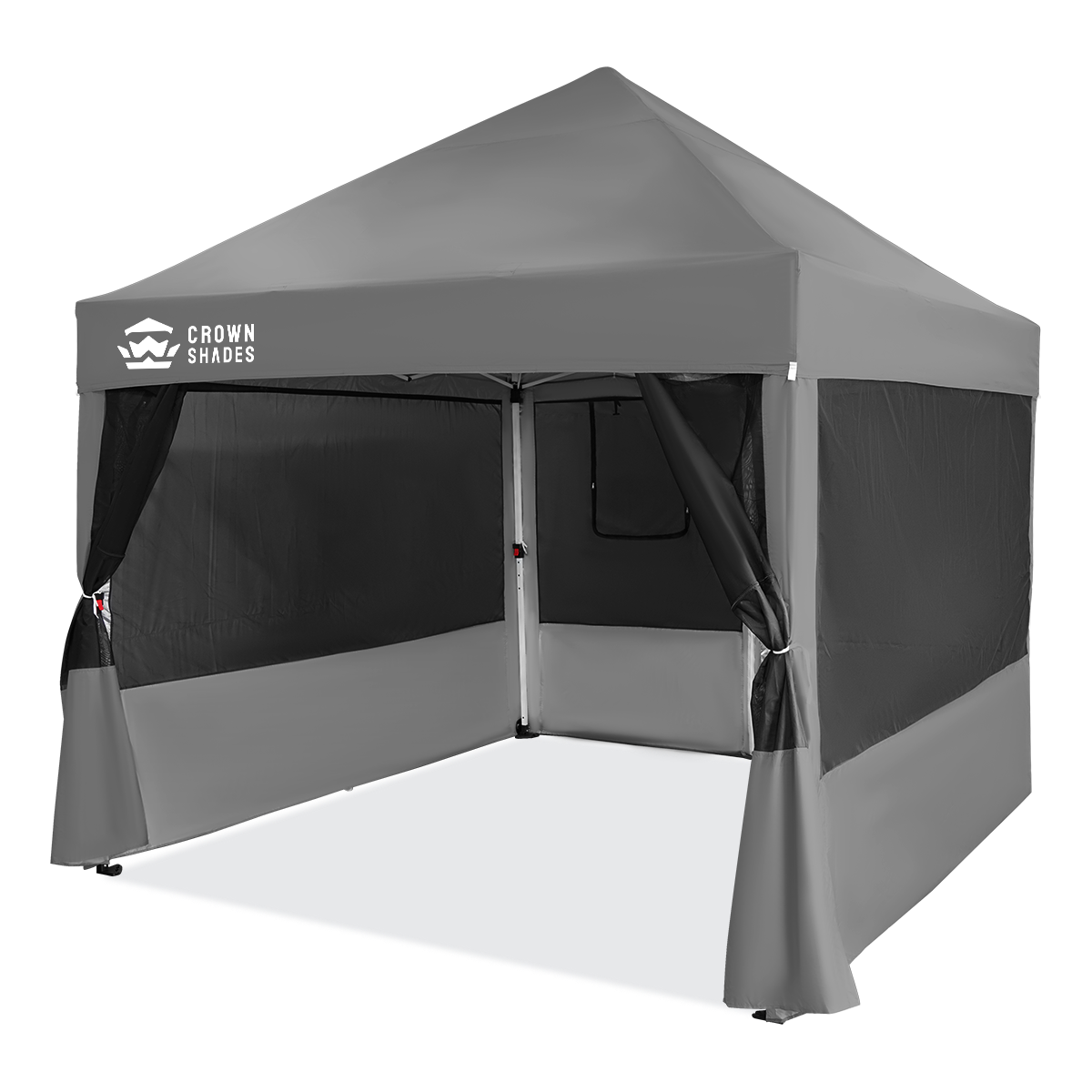 10x10 Pop Up Canopy with 4 Food Booth Sidewall Kit – Crown Shades ...