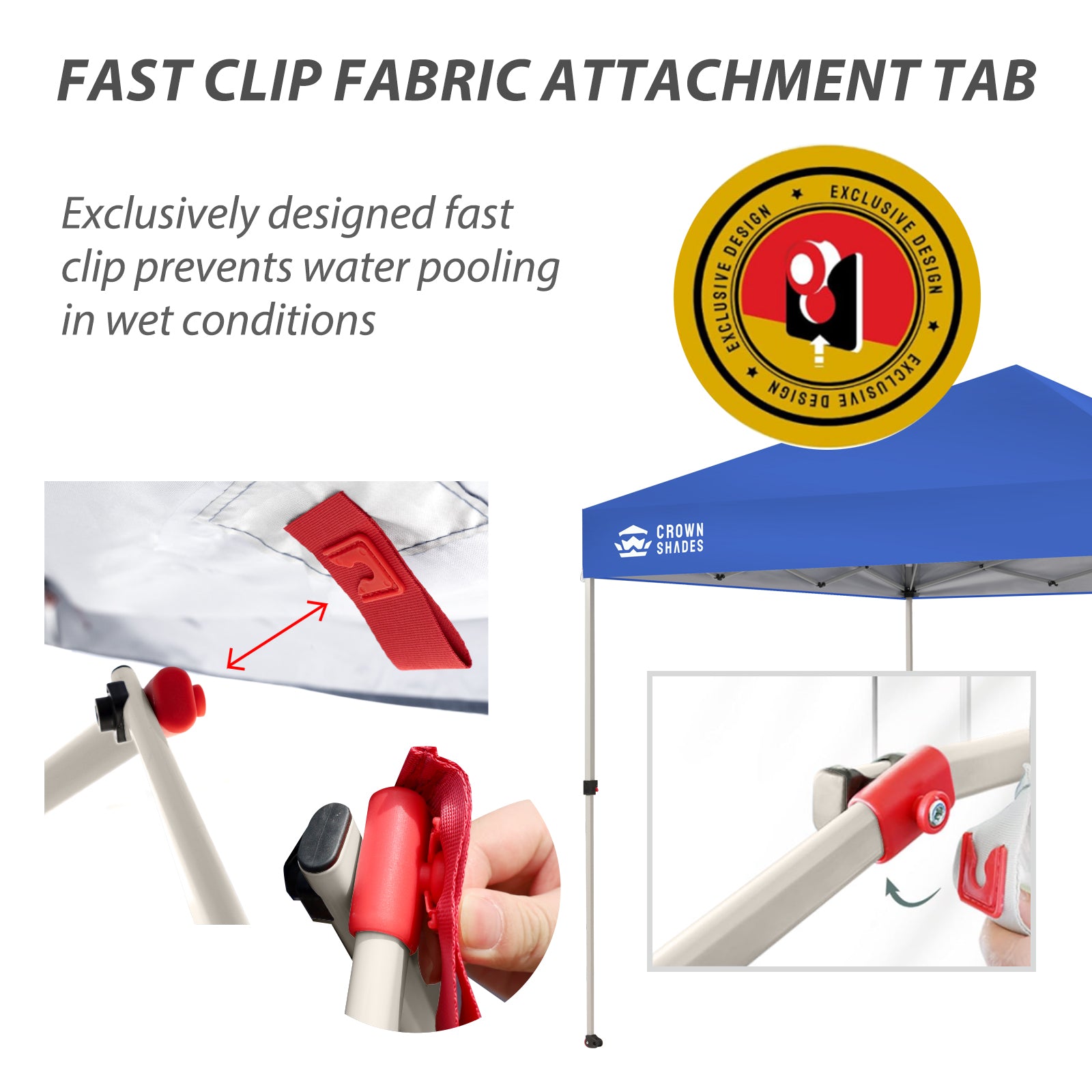 8'x8' Instant Pop-Up Canopy Tent – Grade Protection in Seconds – Crown ...