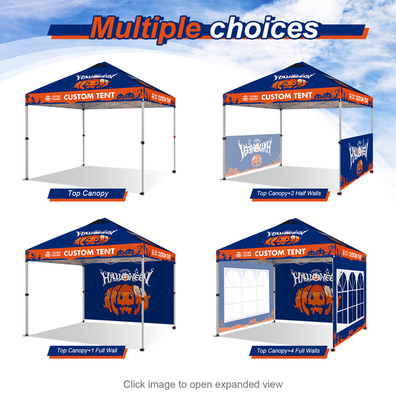 Custom 10x10 Pop Up Canopy for Halloween Decorations & Events – Crown ...